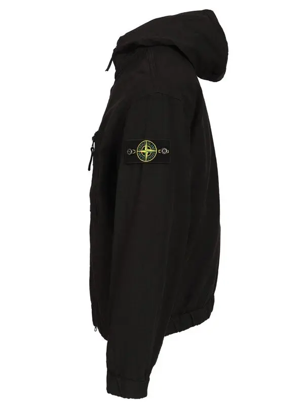 Stone Island Organic Cotton Ripstop Hooded Overshirt