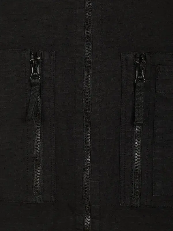 Stone Island Organic Cotton Ripstop Hooded Overshirt