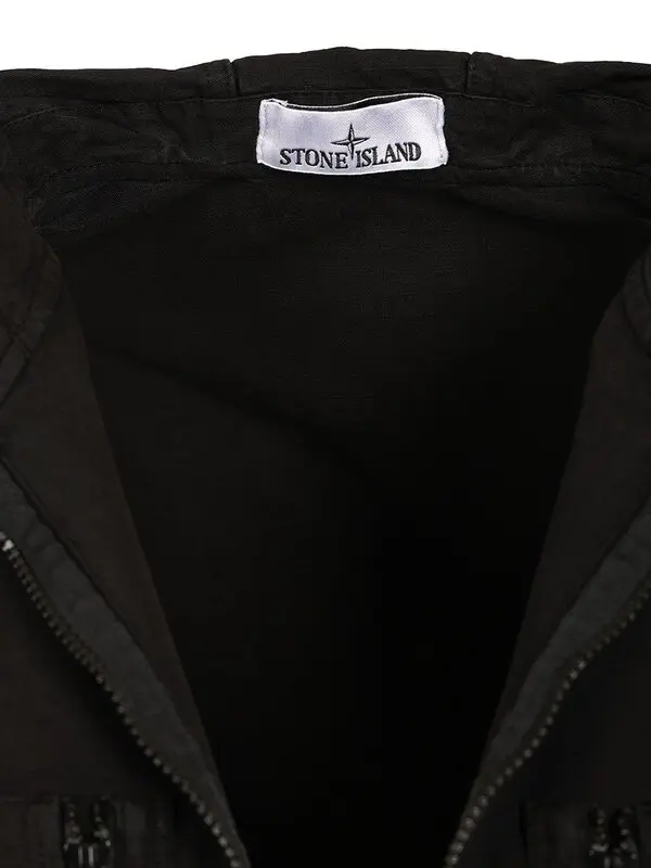 Stone Island Organic Cotton Ripstop Hooded Overshirt