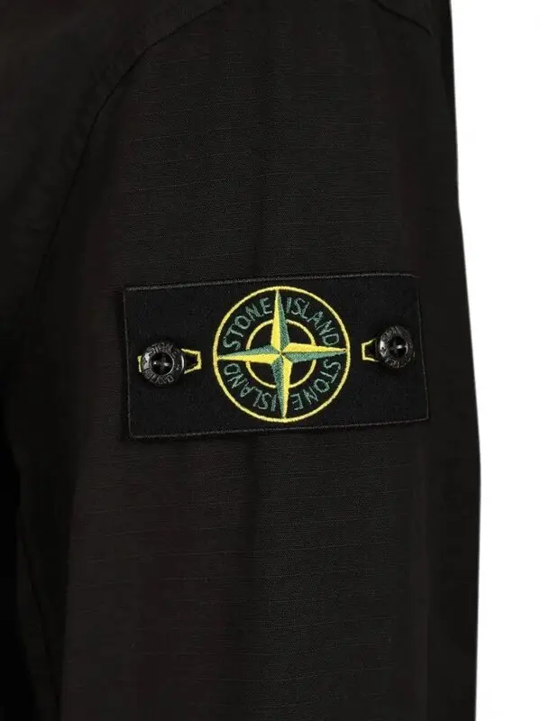 Stone Island Organic Cotton Ripstop Hooded Overshirt