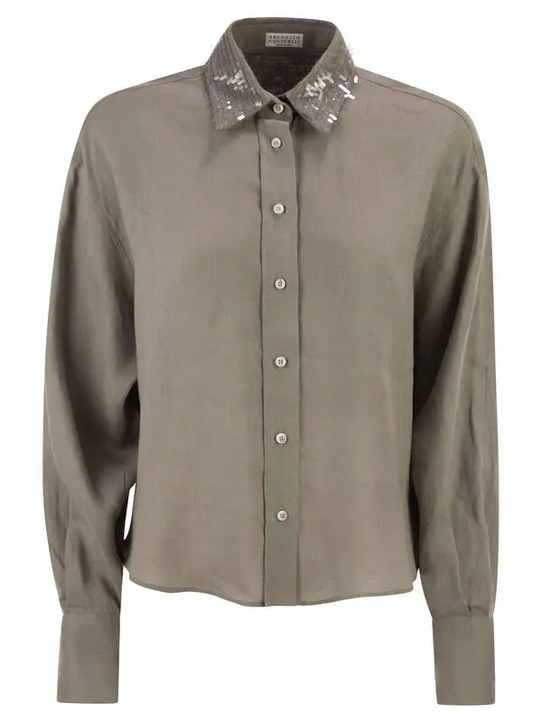 Brunello Cucinelli Linen Shirt - Yellow