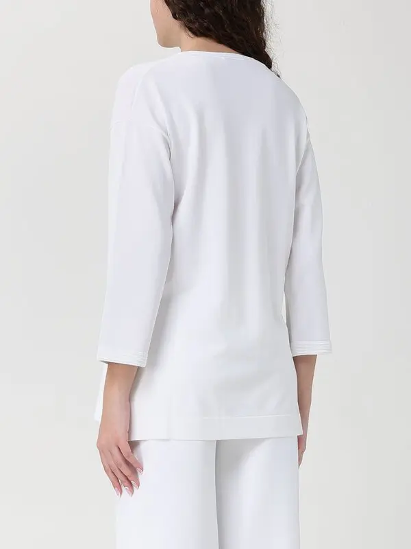 Max Mara Viscose Blend V-neck Knit Top