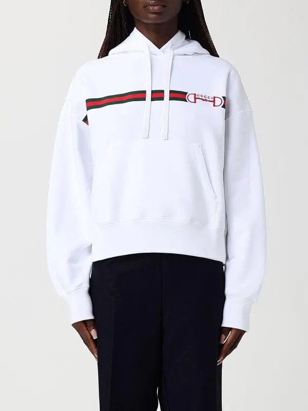Gucci New L/s Boxy Hoodie - White