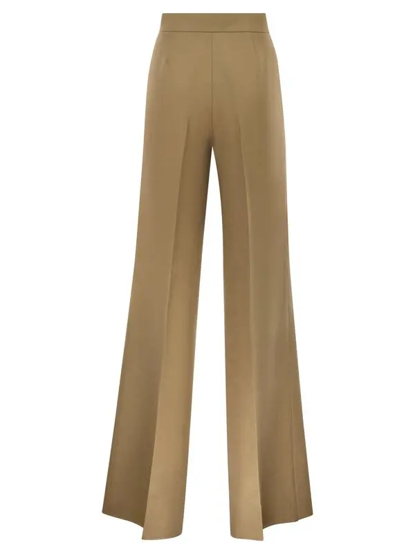 Max Mara Mxmbadesse Wide-leg Linen Trousers - Cream