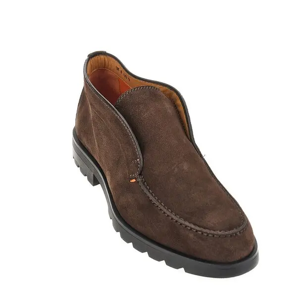 Santoni Suede Leather Desert Boots
