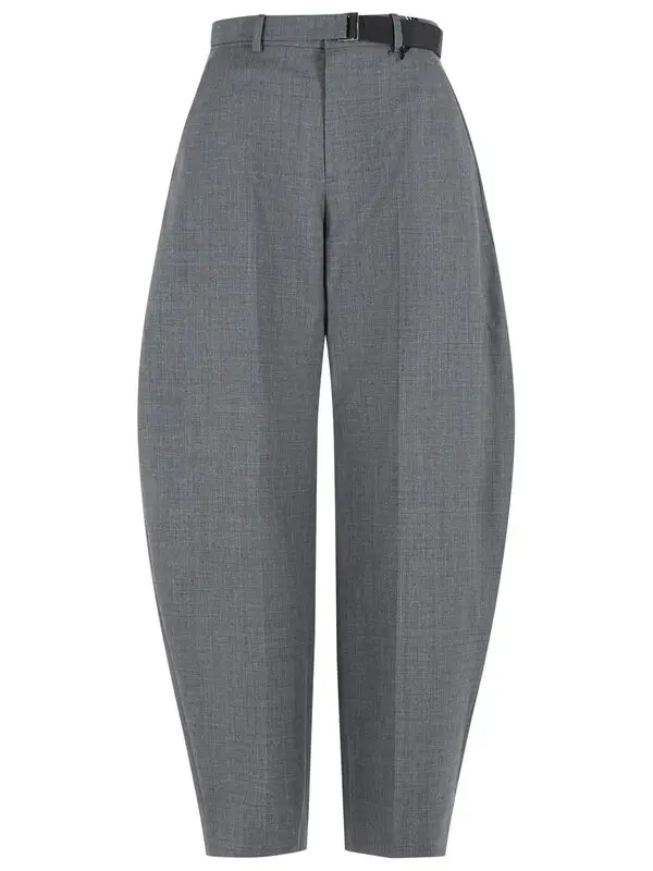 Sacai Grey Wool Trousers