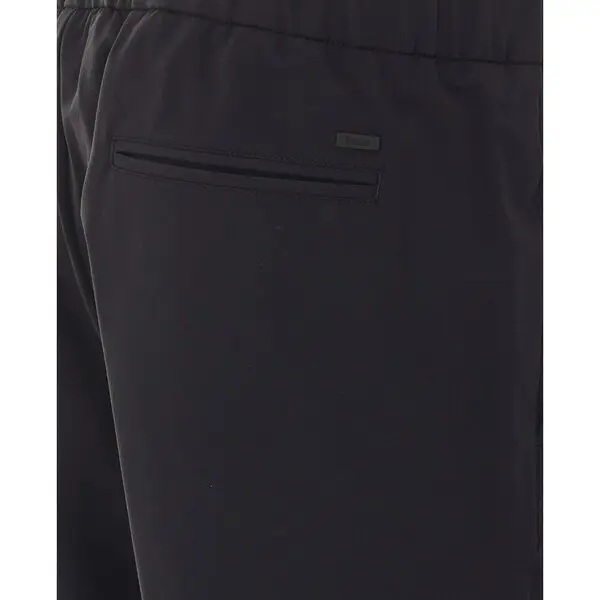 Herno Straight-leg Pleated Front Trousers - Black