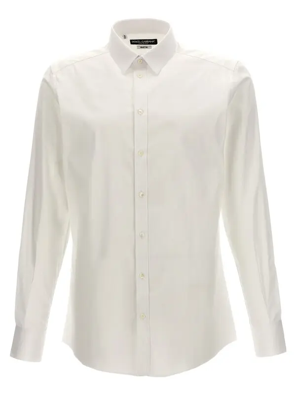 Dolce & Gabbana Logo Embroidery Shirt - White