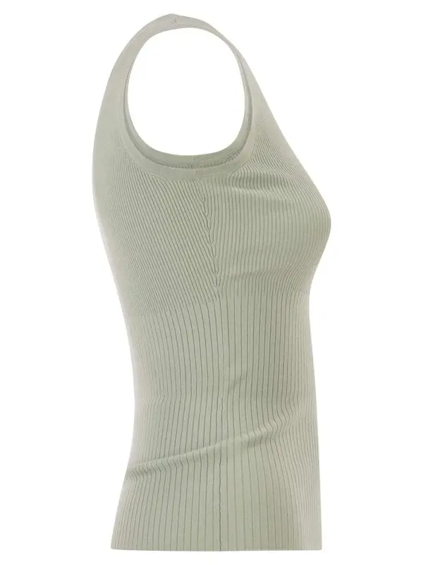 Max Mara Viscose Blend Yarn Top - Green