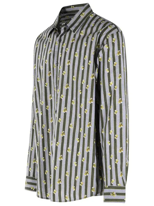Dries Van Noten Caper' Lilac Cotton Shirt