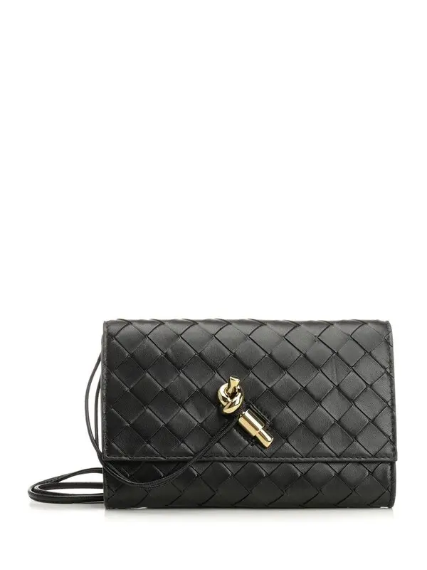 Bottega Veneta Andiamo Clutch Bag - Black