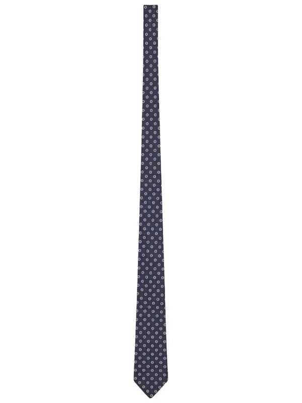 Saint Laurent Tie In Silk Jacquard