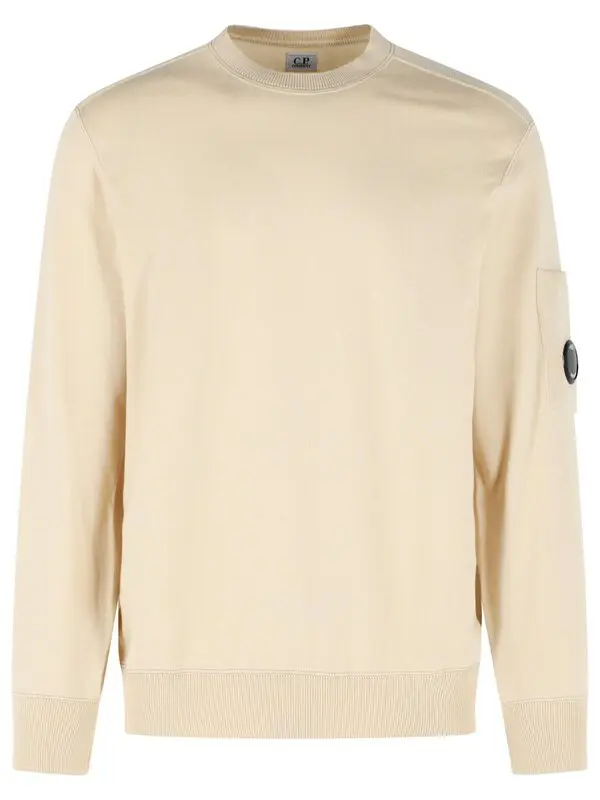 C.P. COMPANY Beige Cotton Sweater - Cream