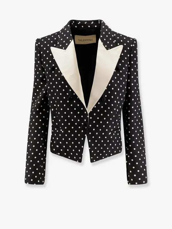 Valentino Garavani Polka-dots Viscose Blazer