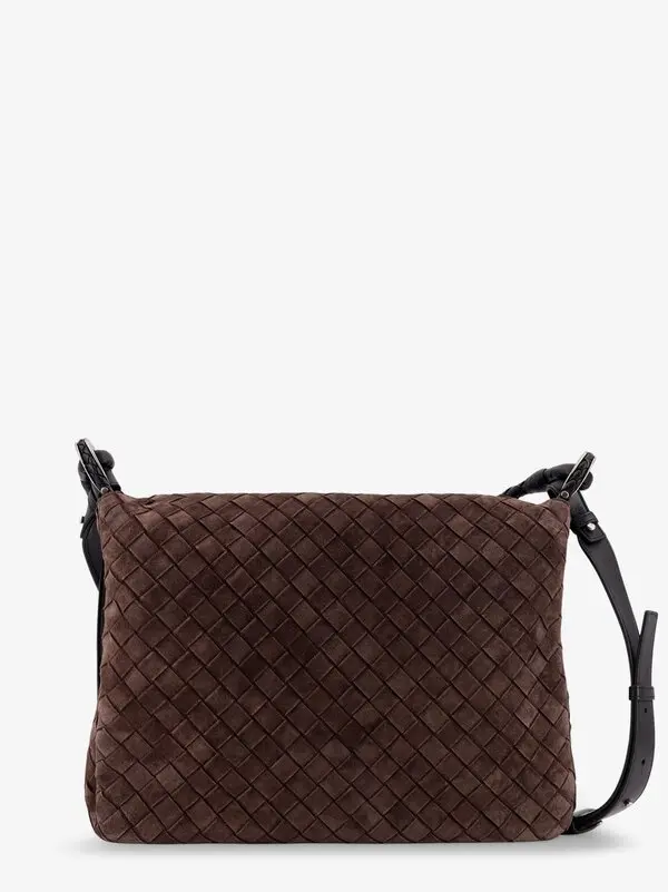 Bottega Veneta Intrecciato Suede Shoulder Bag - Multicolor