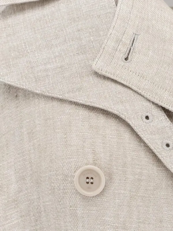 Max Mara Linen Trench Coat - Multicolor
