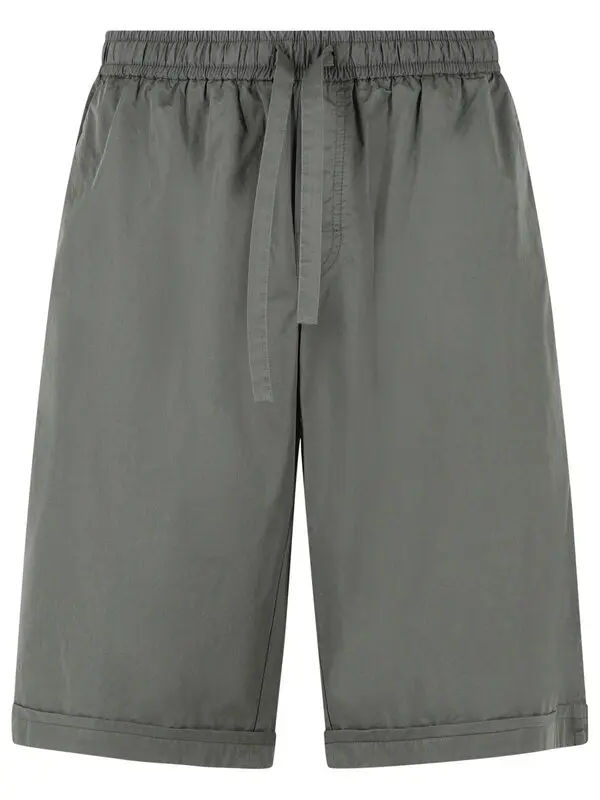 Dolce & Gabbana Grey Green Cotton Shorts - Gray