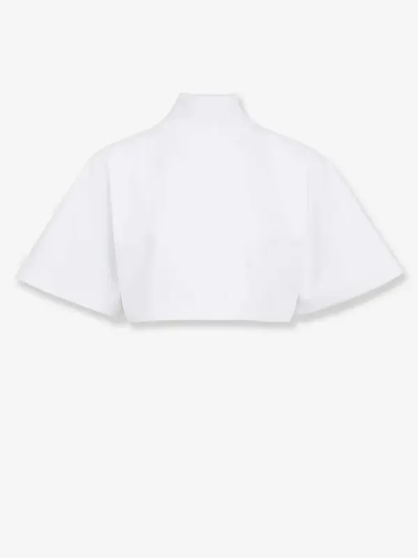 Alaïa Cotton Crop T-shirt - Multicolor