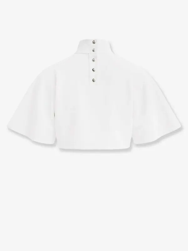 Alaïa Cotton Crop T-shirt - Multicolor