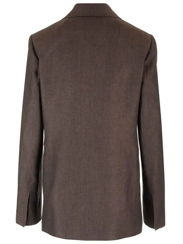 Loewe Linen Single-breasted Tailored Jacket