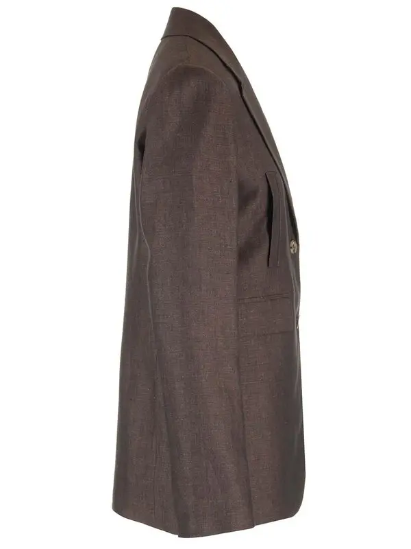 Loewe Linen Single-breasted Tailored Jacket