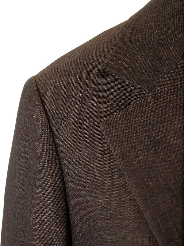 Loewe Linen Single-breasted Tailored Jacket