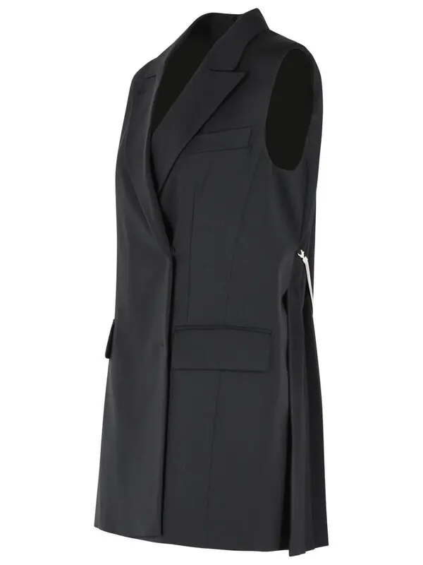 Sportmax Albero Virgin Wool Blend Vest