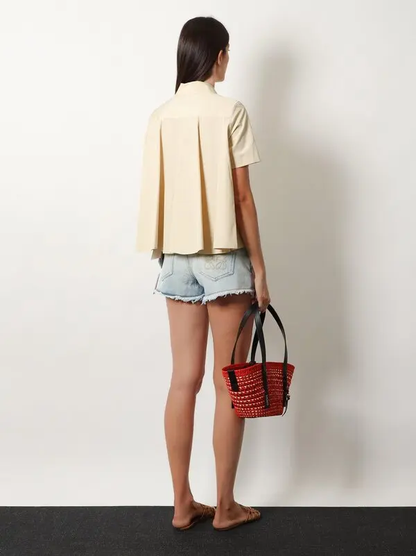 Loewe Paula's Ibiza -braid Basket Small Small Iraca Palm Leaf Shoulder Bag