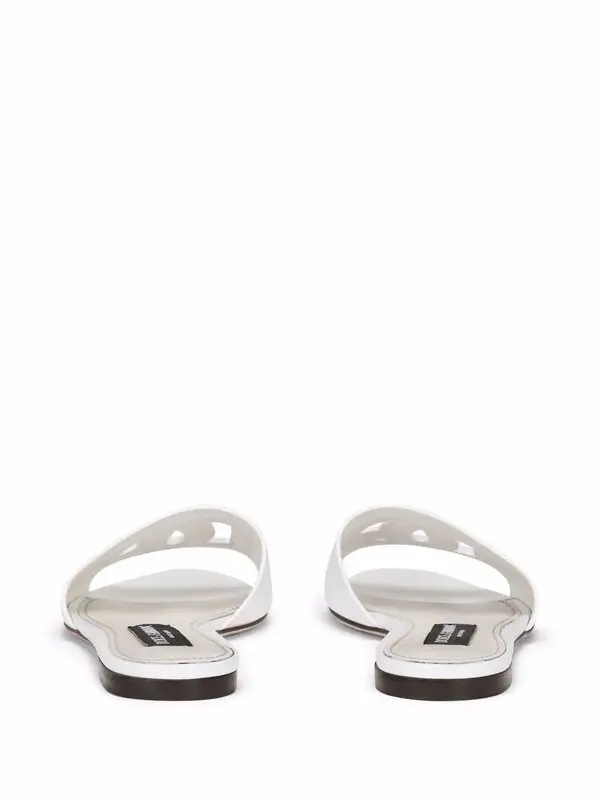 Dolce & Gabbana Leather Sandals With Dg Logo