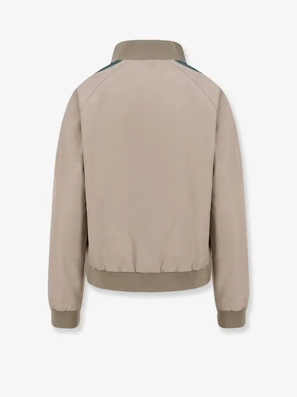 Miu Miu Cotton Twill Zip Up Bomber Jacket - Multicolor