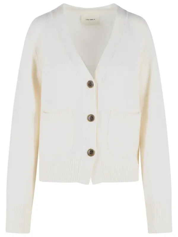 LISA YANG Danni' Cashmere Cardigan - Cream