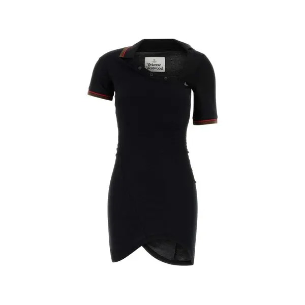 VIVIENNE WESTWOOD Cotton Polo Dress - Black