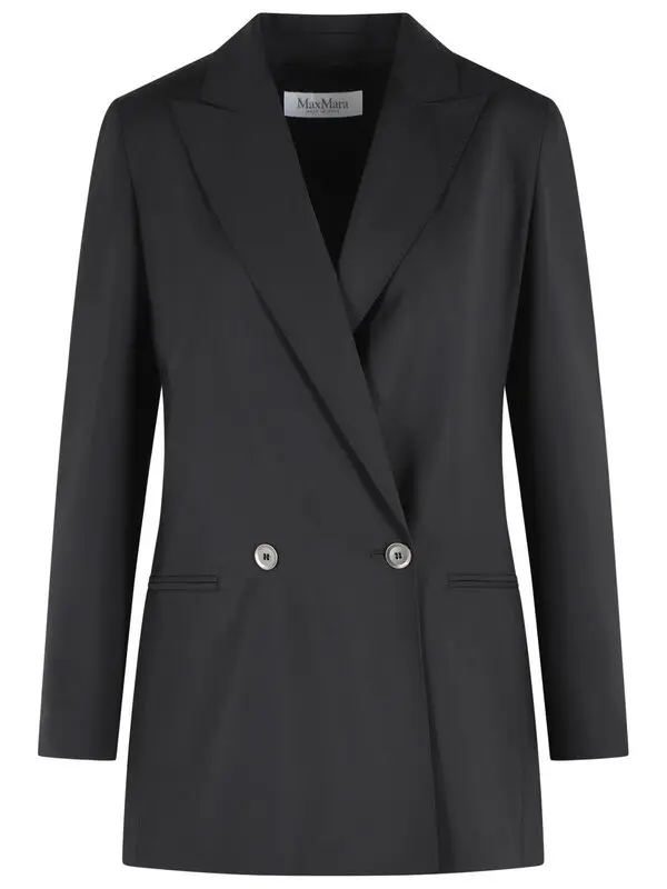 Max Mara Bikini' Virgin Wool Blazer - Black