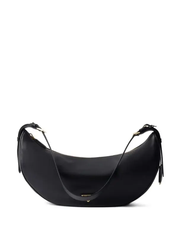 Prada Demi-lune Large Leather Shoulder Bag