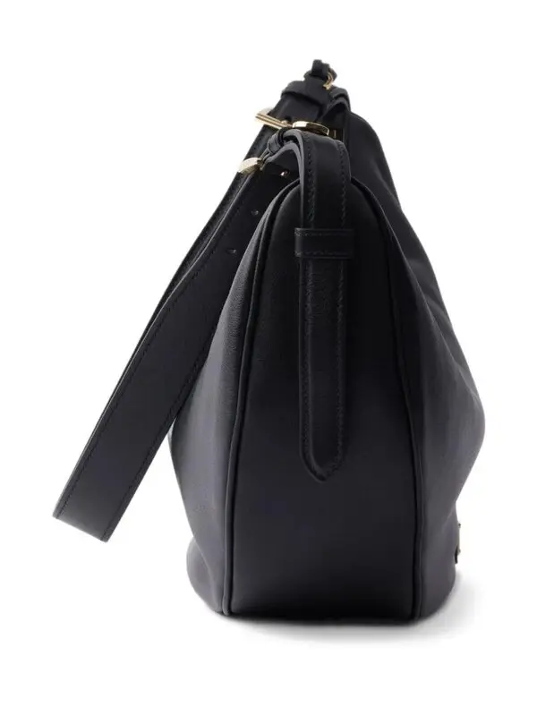 Prada Demi-lune Large Leather Shoulder Bag