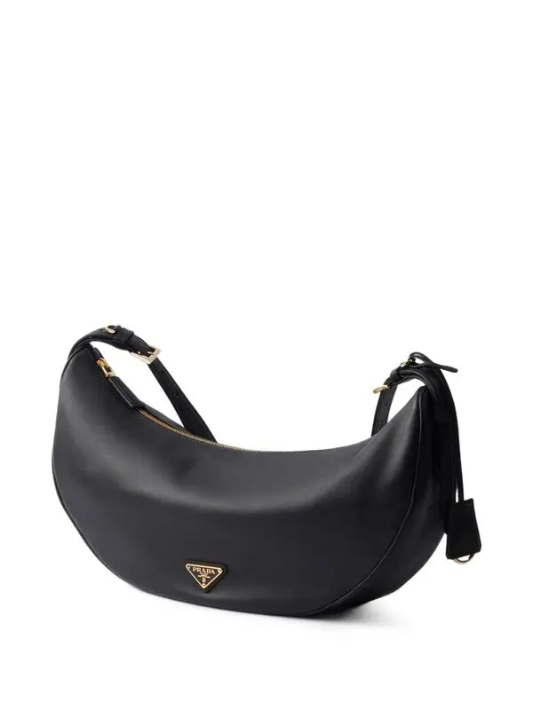 Prada Demi-lune Large Leather Shoulder Bag