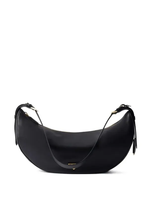 Prada Calf Leather Shoulder Bag - Black