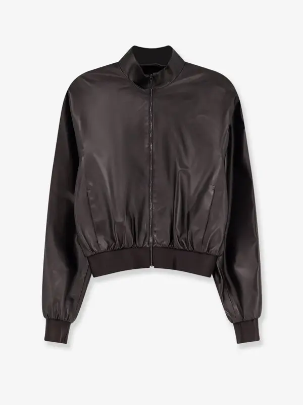 Gucci Soft Nappa Leather Bomber Jacket
