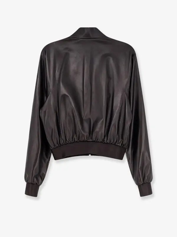 Gucci Soft Nappa Leather Bomber Jacket