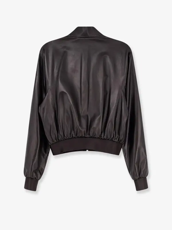 Gucci Soft Nappa Leather Bomber Jacket - Multicolor