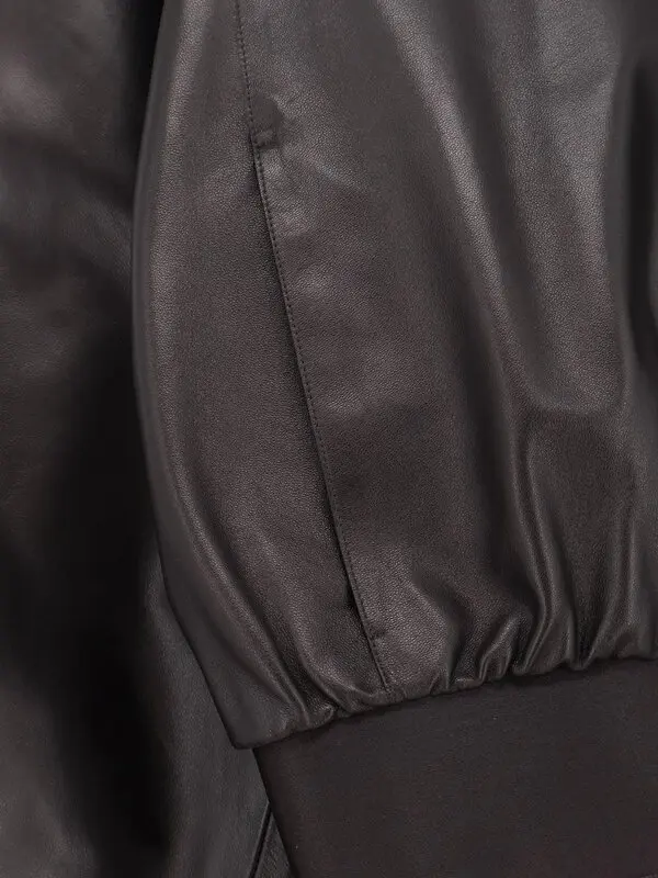 Gucci Soft Nappa Leather Bomber Jacket - Multicolor
