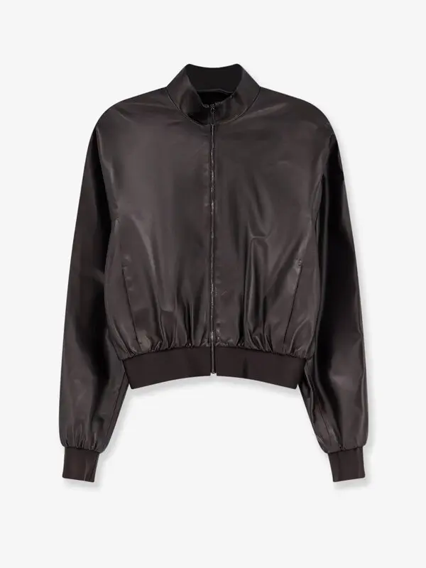 Gucci Soft Nappa Leather Bomber Jacket - Multicolor