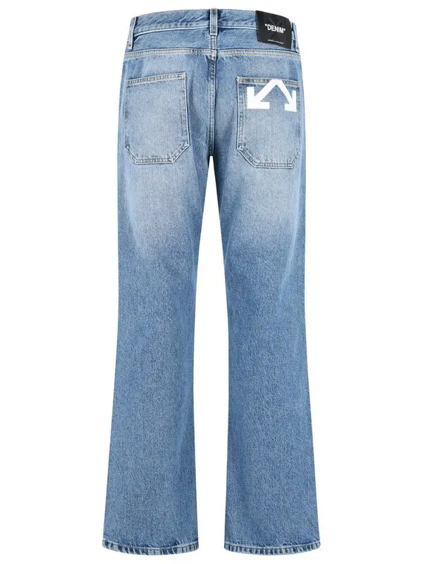 Off-White Light Cotton Jeans