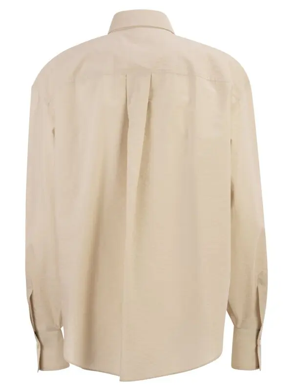 Brunello Cucinelli Sequin Embroidered Poplin Shirt - Multicolor