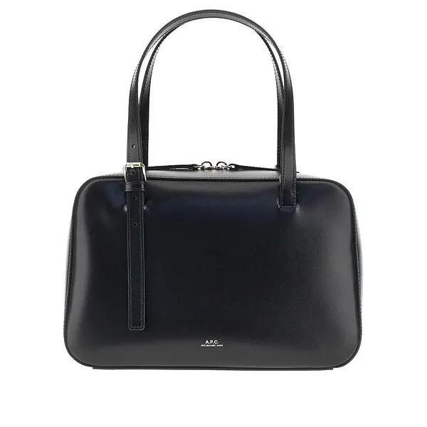 A.p.c. Virginie Box' Leather Bag - Black