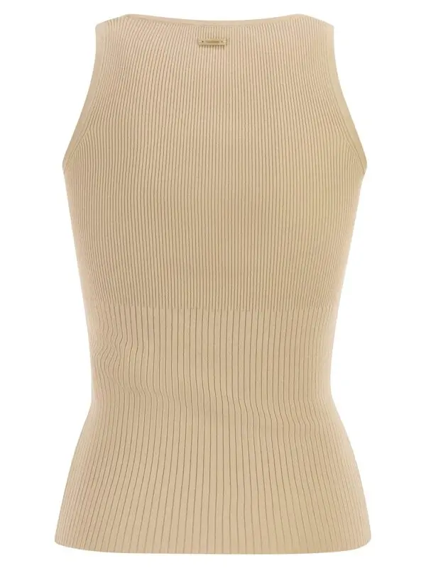 Max Mara Viscose Blend Yarn Top - Cream