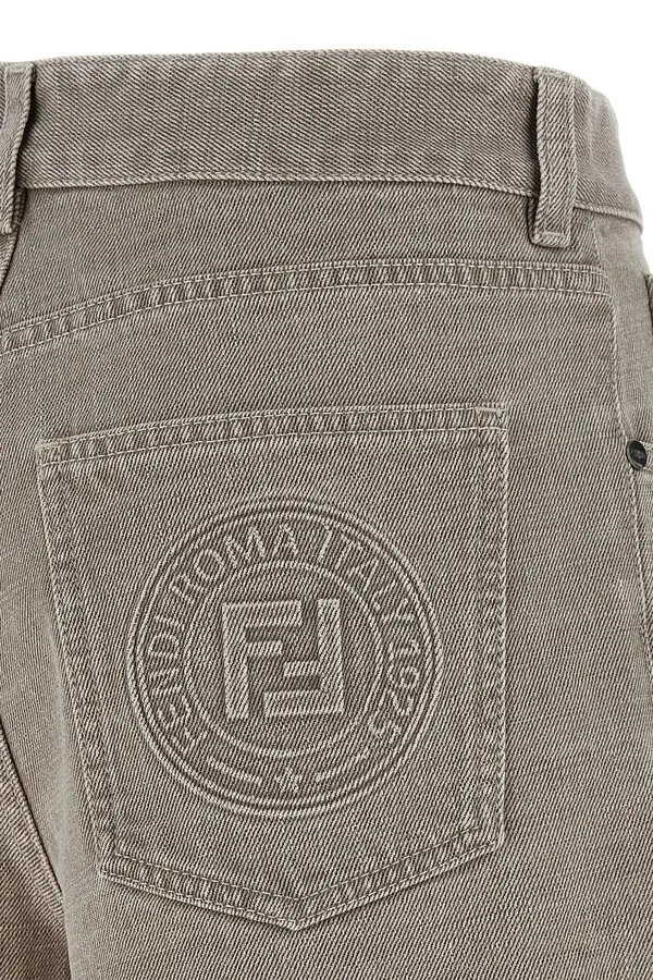 Fendi Stamp 1925' Shorts - Cream