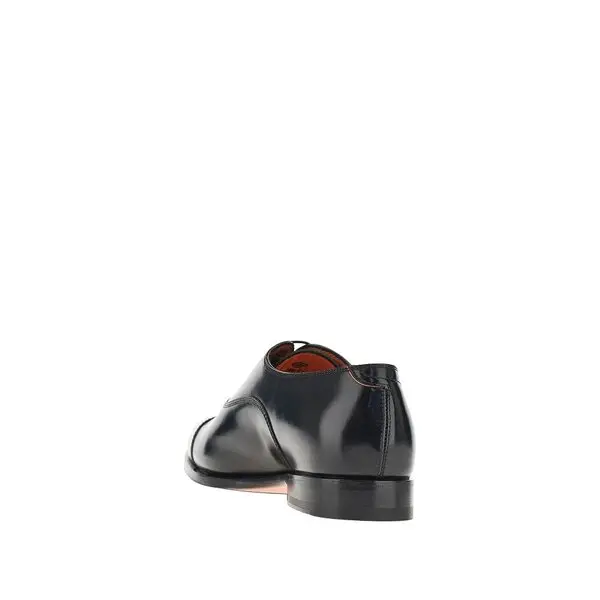 Santoni Archie Spazzolato Leather Laced Shoes