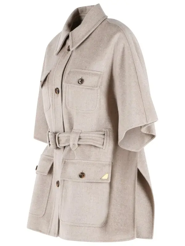 Max Mara Nettare Cashmere Cape - Cream