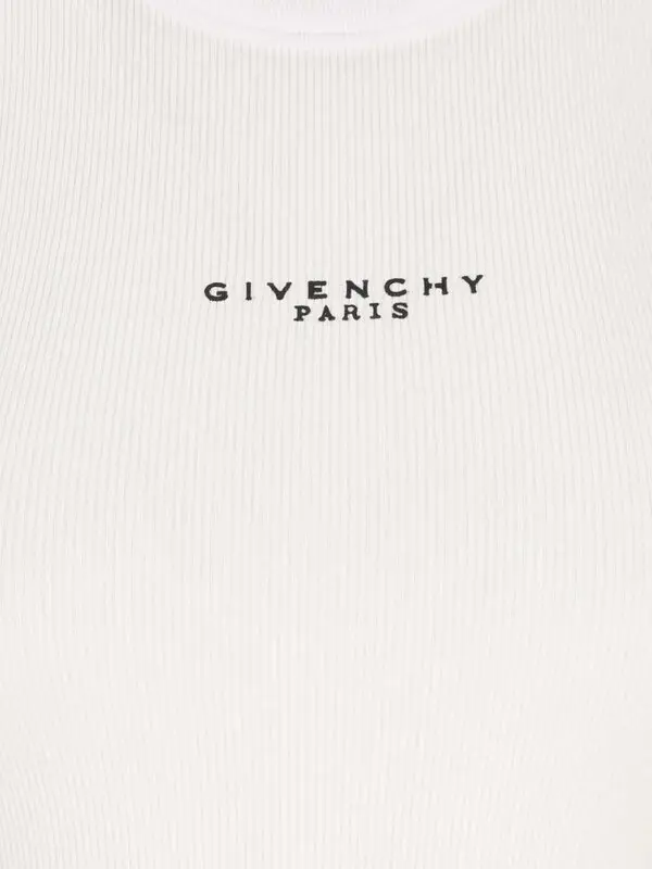 Givenchy Ribbed Tank Top With Logo